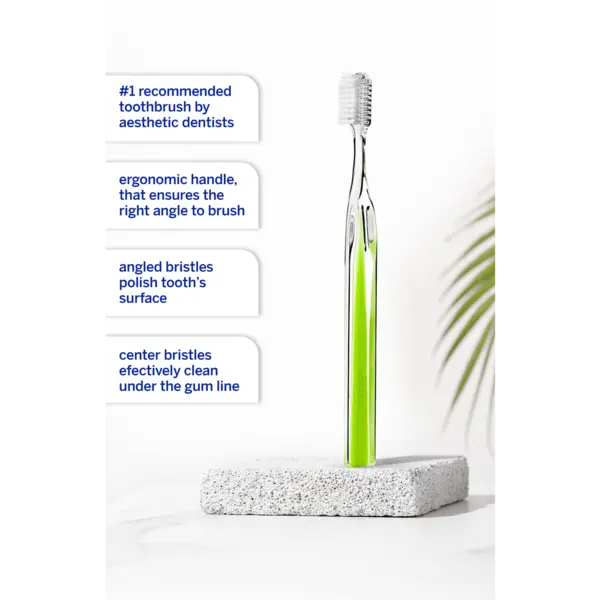 SUPERSMILE Crystal Collection 45° Toothbrush - Green Peridot