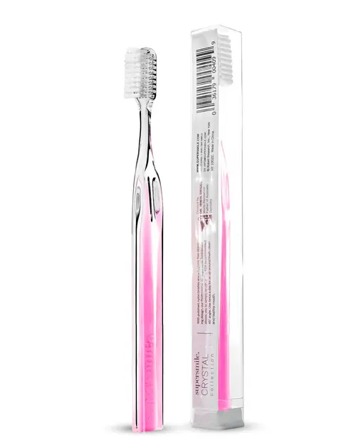 SUPERSMILE Crystal Collection 45° Toothbrush - Pink Diamond