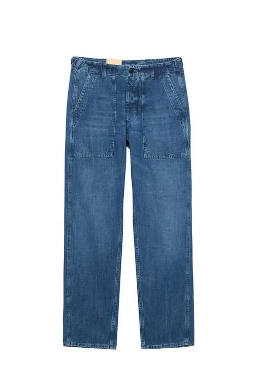 FORTELA Relaxed Fit Denim Trousers - Blue