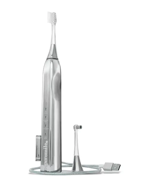 SUPERSMILE Zina45 Sonic Pulse Toothbrush - Chromse Silver