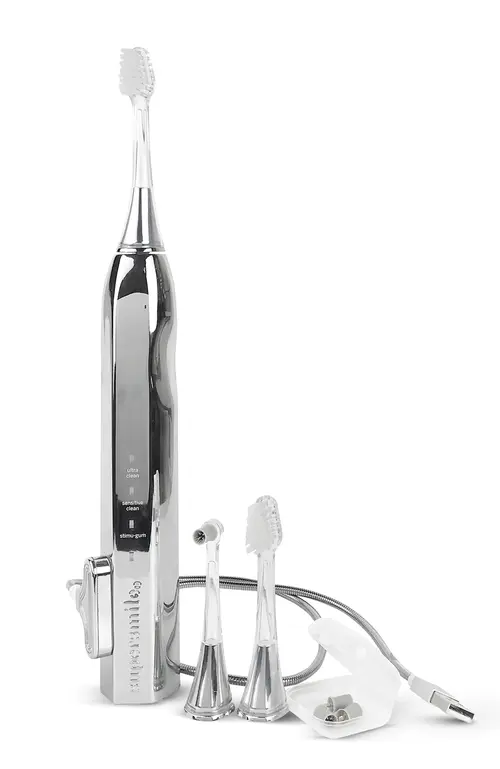 SUPERSMILE Zina45 Sonic Pulse Toothbrush - Chromse Silver