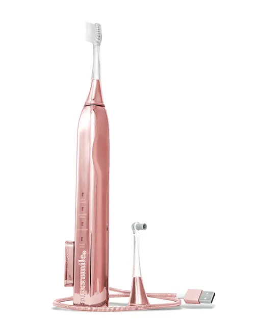 SUPERSMILE Zina45 Sonic Pulse Toothbrush - Chrome Rose