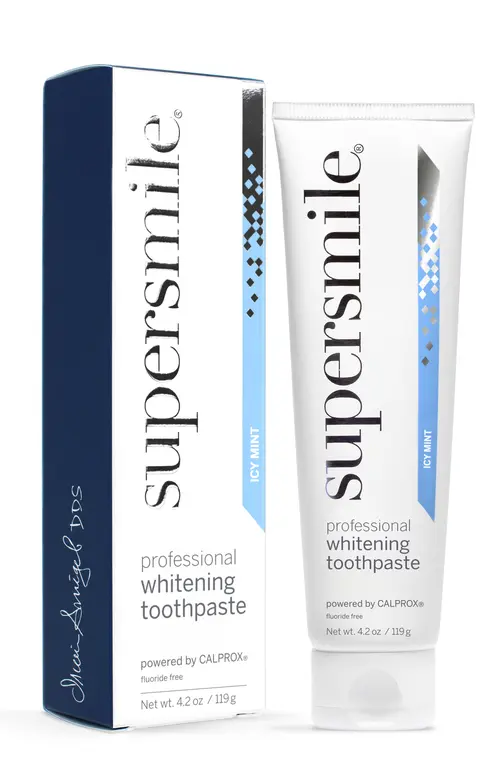 SUPERSMILE Fluoride Free Professional Ning Toothpasteicy Mint - White