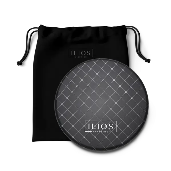 ILIOS LIGHTING Rechargeable Lightweight 5-inch Led Compact Mirror - Black