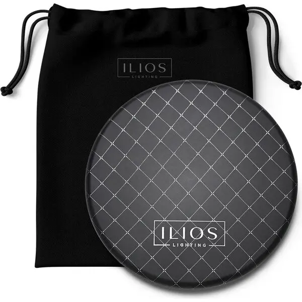 ILIOS LIGHTING Rechargeable Lightweight 5-inch Led Compact Mirror - Black