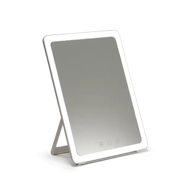 ILIOS LIGHTING Sleek Adjustable Bright Led Slim Makeup Mirror - White