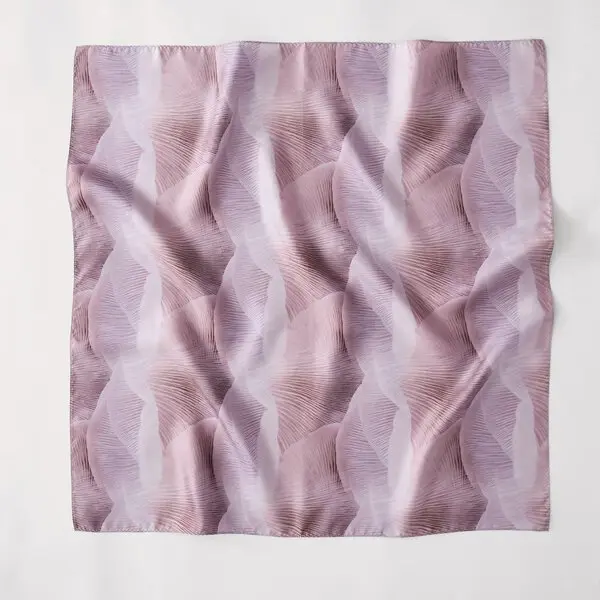 CHUKS COLLINS X LUSH DECOR Mycelium Dream Silk Scarf - Dusty Pink