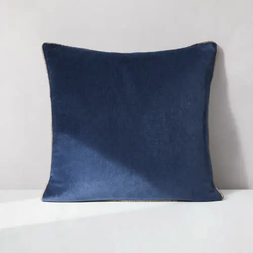 CHUKS COLLINS X LUSH DECOR Orion Velvet Pillow Cover - Navy