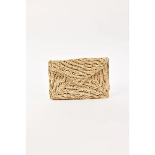 Hat Attack Emmie Envelope Clutch - Natural