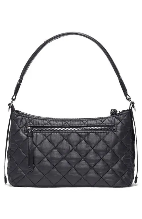 Mz Wallace Small Park Quilted Nylon Shoulder Bag - Black