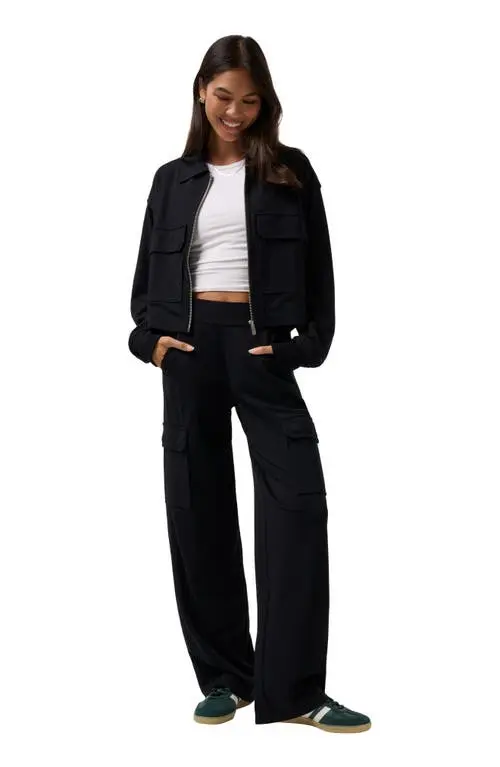 Travis Mathew Friday Ponte Utility Wide Leg Pants