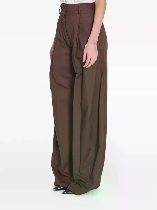 THELATEST Billie Pleated Trousers - Brown