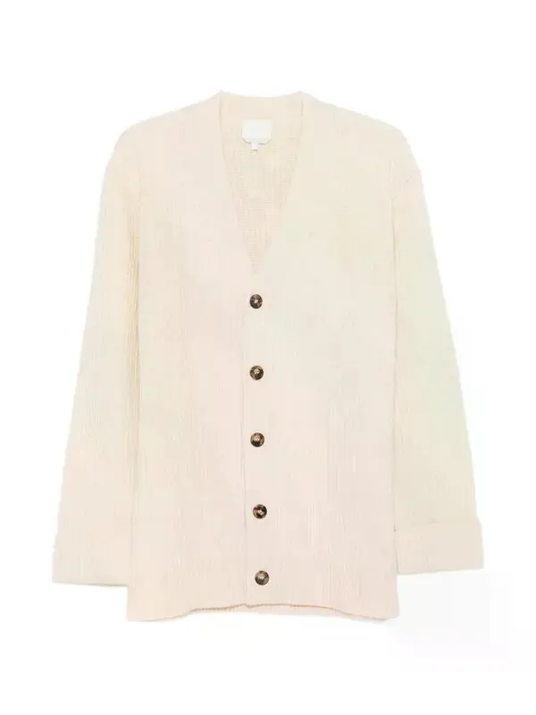 A.p.c. Buttoned V-neck Cardigan - Neutrals
