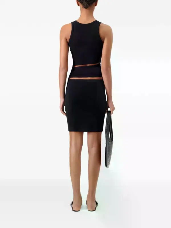 Coperni Cut-out Mini Dress - Black