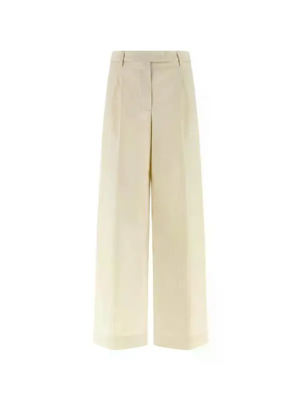THELATEST Deva Pleat Trousers - White