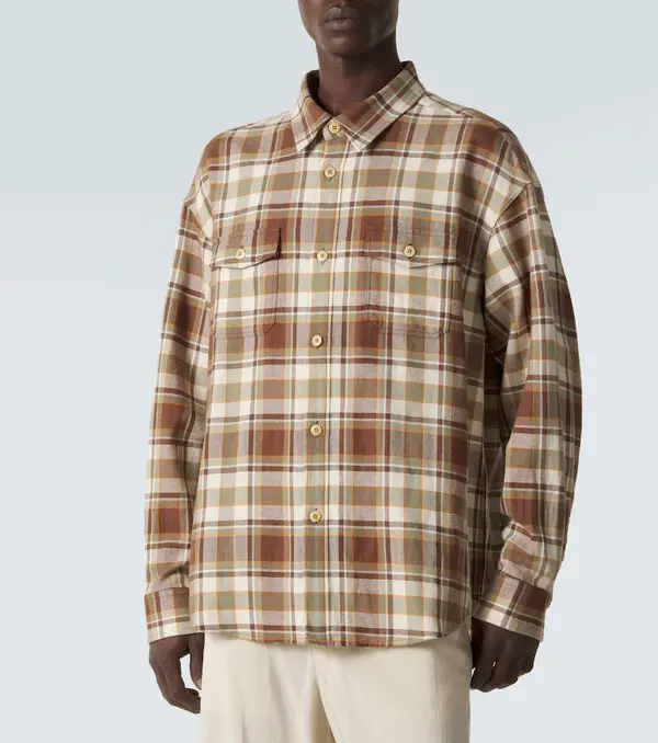Visvim Lumber Plaid Wool And Linen Shirt