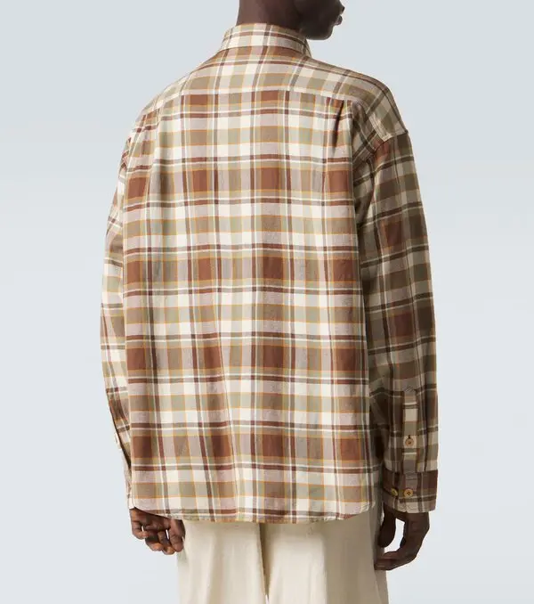 Visvim Lumber Plaid Wool And Linen Shirt