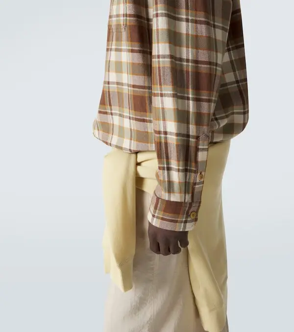Visvim Lumber Plaid Wool And Linen Shirt
