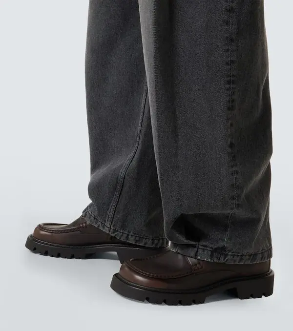 Loewe Pleated Barrel-leg Jeans