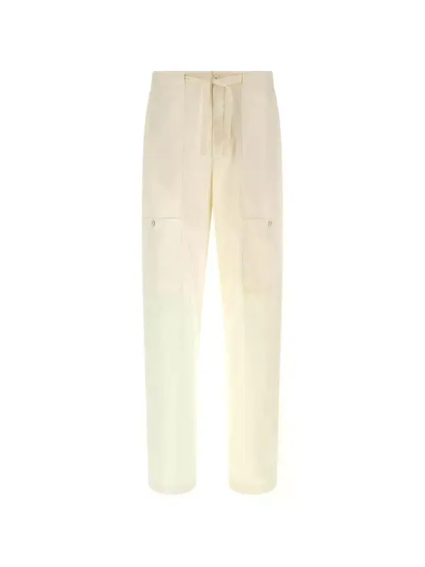 JIL SANDER Drawstring Cargo Trousers - Neutrals