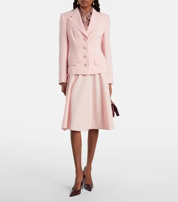 Dolce & Gabbana Wool-blend Midi Skirt