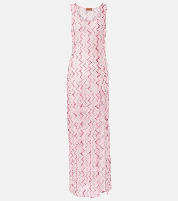 Missoni Zigzag Maxi Dress - Pink