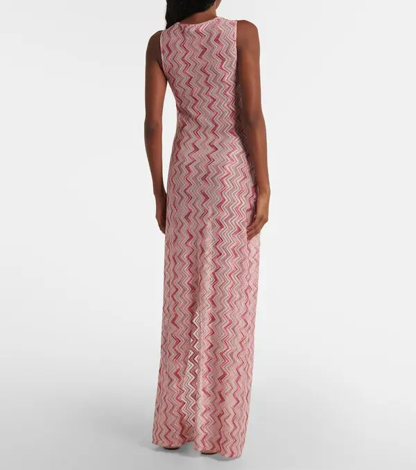 Missoni Zigzag Maxi Dress - Pink