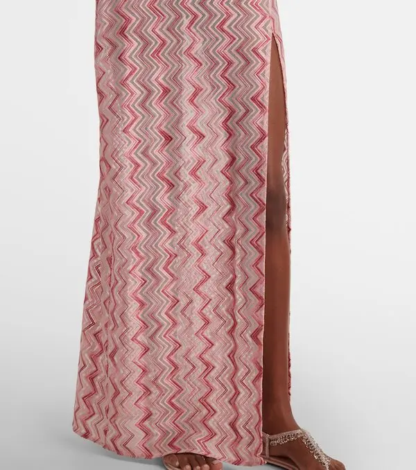 Missoni Zigzag Maxi Dress - Pink