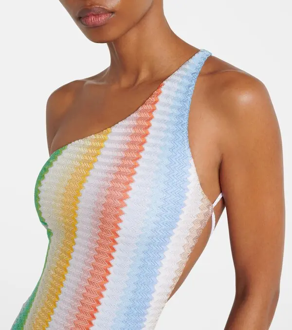Missoni Zigzag Lamé One-piece Swimsuit
