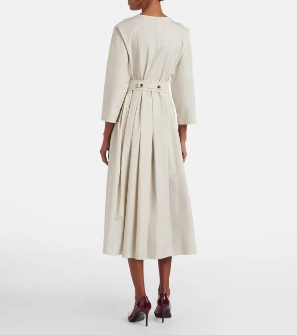 Max Mara Giorno Belted Shirt Dress - White