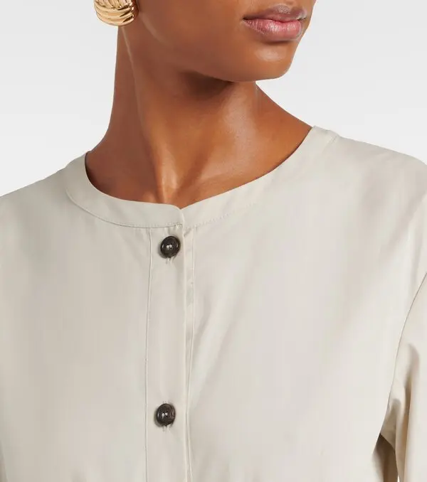 Max Mara Giorno Belted Shirt Dress - White