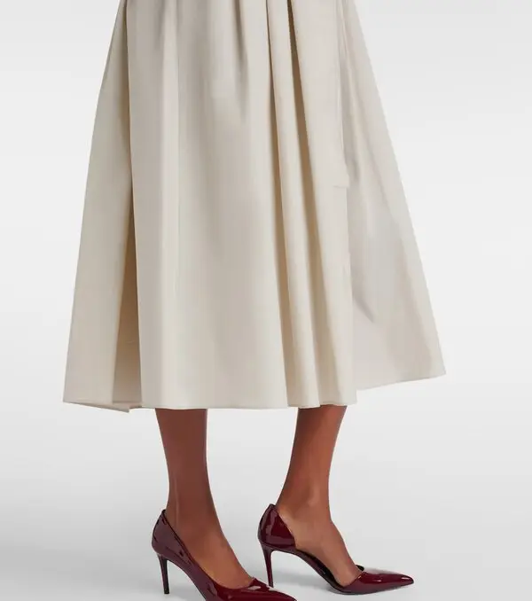 Max Mara Giorno Belted Shirt Dress - White