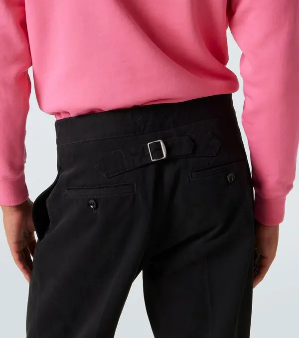 TOM FORD Cotton Drill Wide-leg Trousers
