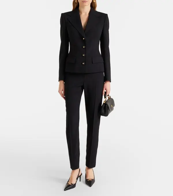 Dolce & Gabbana Wool-blend Slim Trousers
