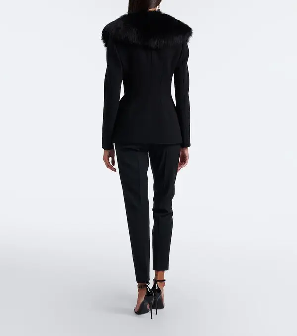 Dolce & Gabbana Wool-blend Slim Trousers