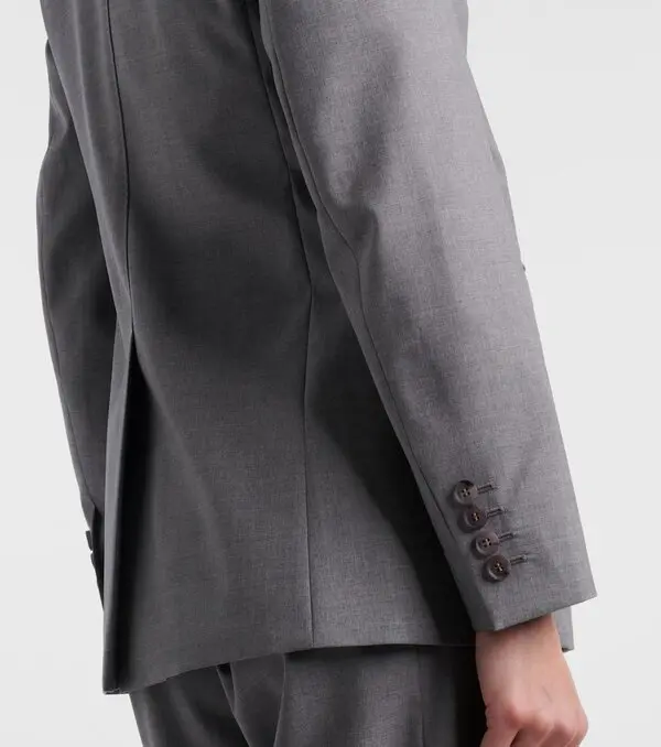 Max Mara Circense Virgin Wool Blazer - Grey