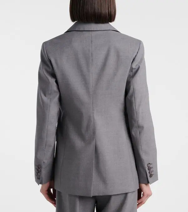 Max Mara Circense Virgin Wool Blazer - Grey