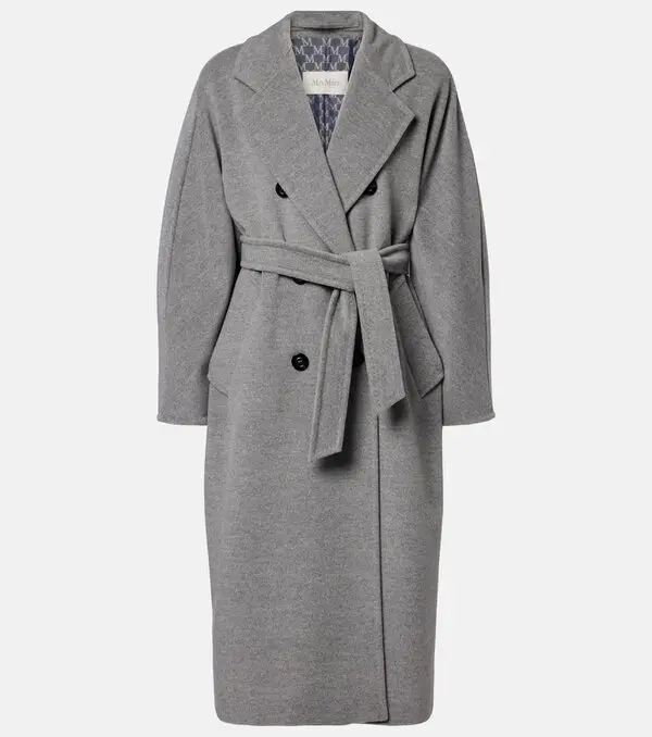 Max Mara Madame Wool And Cashmere Coat - Grey