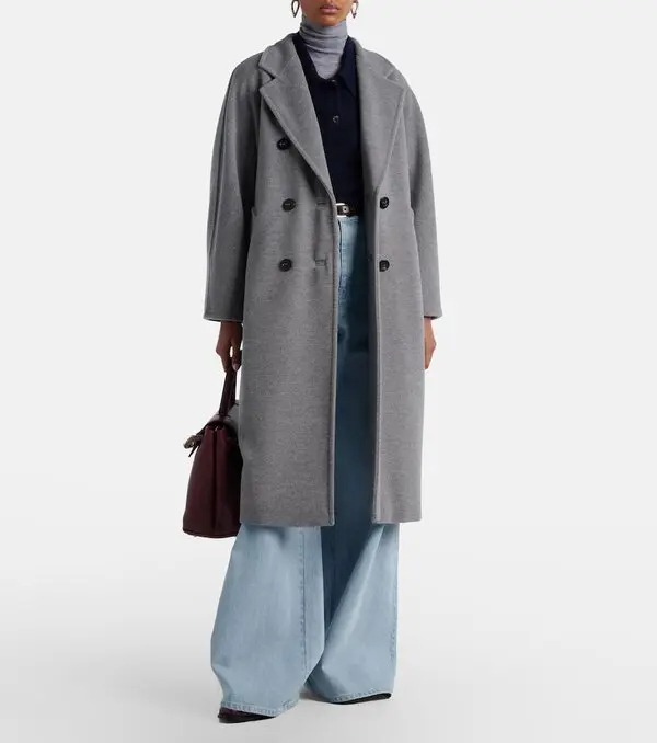Max Mara Madame Wool And Cashmere Coat - Grey