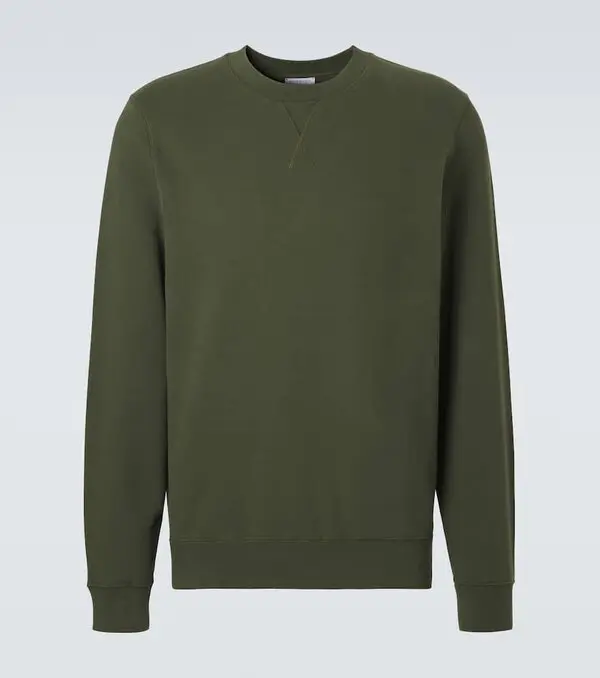 Sunspel Cotton Sweatshirt - Green