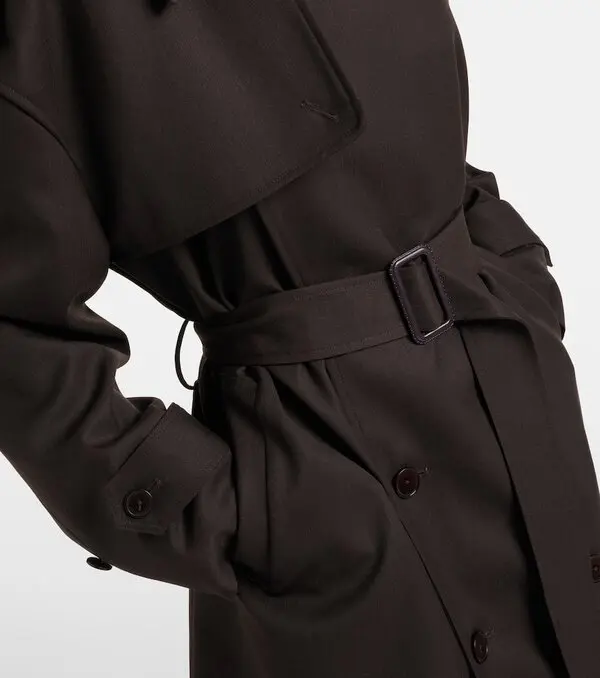THE FRANKIE SHOP Dursley Belted Double-breasted Trench Coat
