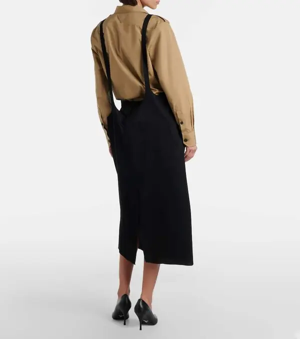 Prada Crêpe Midi Skirt