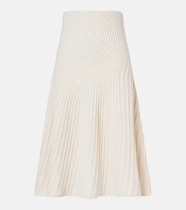 Alaïa Wool And Cashmere Midi Skirt