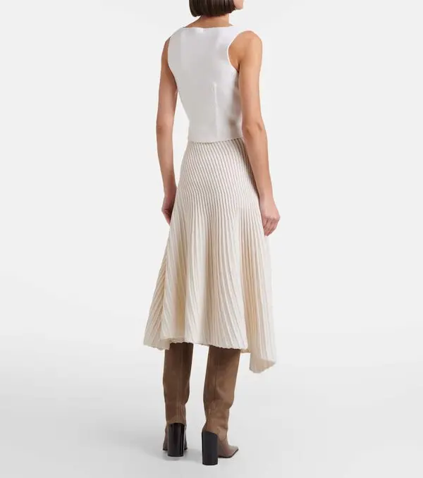 Alaïa Wool And Cashmere Midi Skirt