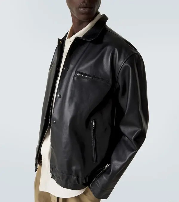 Sacai Leather Blouson Jacket
