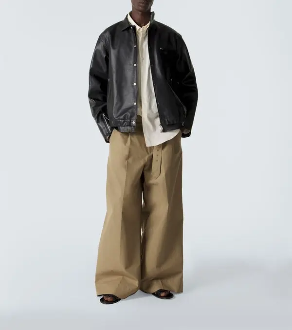 Sacai Leather Blouson Jacket