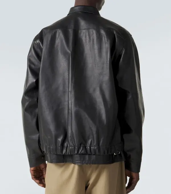 Sacai Leather Blouson Jacket