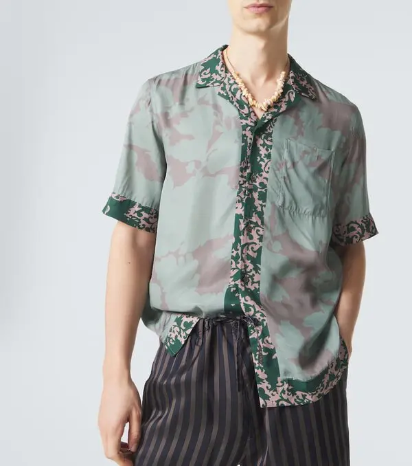 Dries Van Noten Printed Bowling Shirt