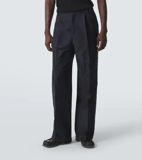 Dries Van Noten Floral Cotton-blend Straight Pants
