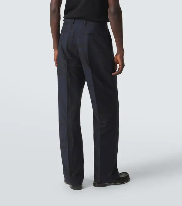 Dries Van Noten Floral Cotton-blend Straight Pants